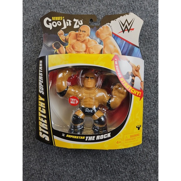 WWE | Toys | The Rock Heroes Of Goo Jit Zu Wwe Strecthy Superstar The ...